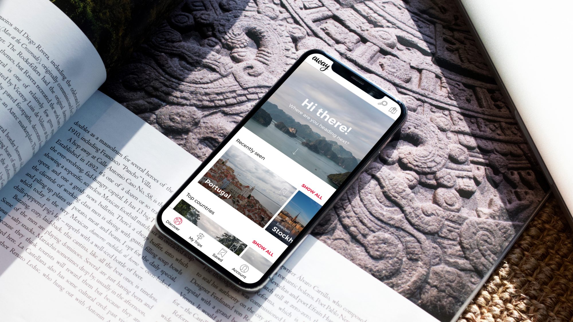 Away – an app for planning travel itineraries. – Hendrik Hohenstein