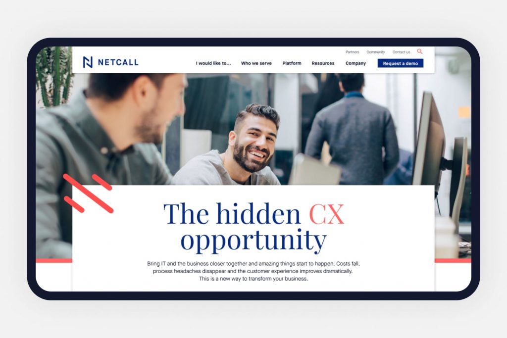 Netcall – a new brand and website for a CX company. – Hendrik Hohenstein